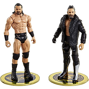 WWE Seth Rollins vs Drew McIntyre Championship Showdown 2-Pack 6-in / 15.24-cm Action Figures High Flyers Battle Pack for Ages 6 Years Old & Up