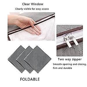 MIXGYS 4Pack Large Capacity Clothes Storage Bag Organizer 90L Clothes Storage Bags for Blanket, Bedding, Comforter, Foldable Organization with Reinforced Handle & Zippers for Closet and Under-bed Storage