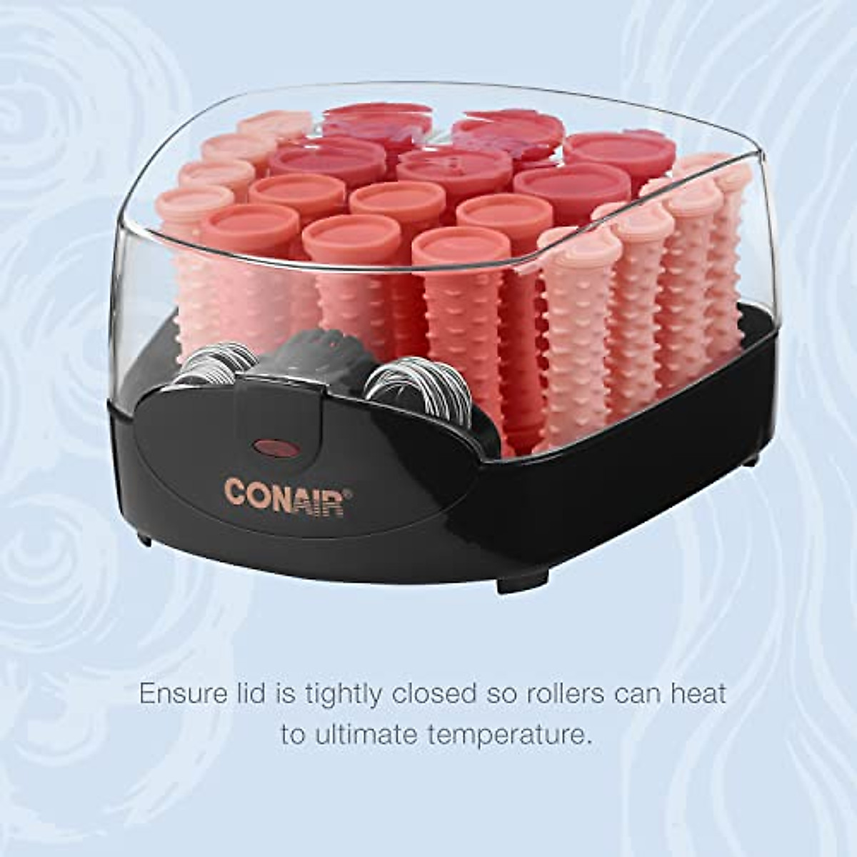 Conair Compact Multi-Size Hot Rollers, Coral