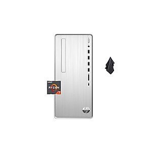 HP Newest Pavilion TP01 Desktop Computer, AMD Ryzen 7-5700G (Beats i9-10900), AMD Radeon, DVD Writer, Wireless, 9 USB Ports, HDMI, Bluetooth, Windows 11 Home(64GB RAM | 2 TB PCIe SSD)