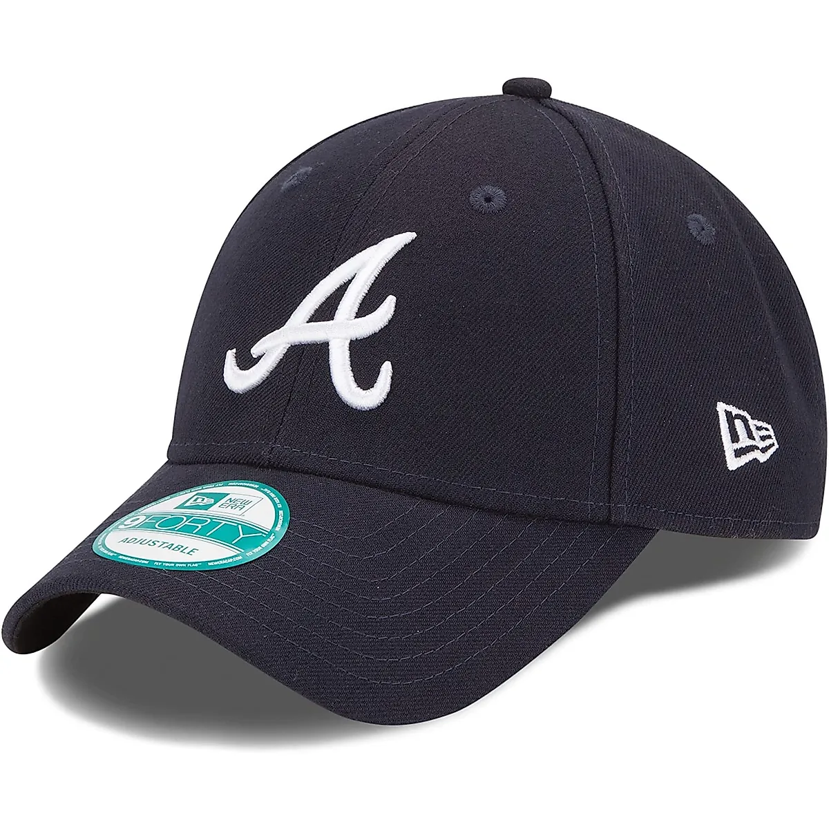 New Era MLB The League 9FORTY Adjustable Hat Cap One Size Fits All (Atlanta Braves Navy)
