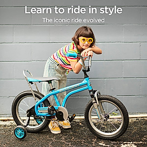 Schwinn Krate EVO Kids Bike for Boys and Girls Ages 3-5 Years, 16-Inch Wheels, Rider Height 38 to 48-Inches, Removable Training Wheels, Rear Coaster Brake, Apple Red