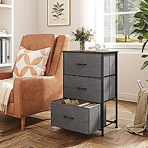 WLIVE 2 Drawer Nightstand, 3 Drawer Dresser and 5 Drawer Dresser Set, Storage Tower, Organizer Unit for Bedroom, Hallway, Entryway, Closets