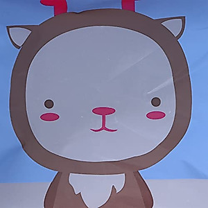 Clothes Storage Bag, Handle Design Double Zipper Non‑woven Fabric and PVC Fabric Clothes Storage Basket for Daily Storage Requirements for Storing Quilts(Cross section navy blue)