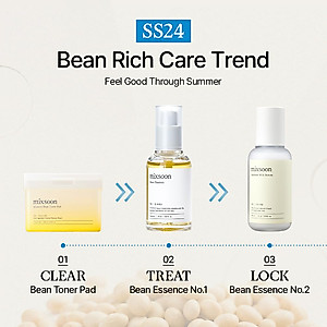 mixsoon Bean Essence Exfoliating Hydrating Korean Skin Care Glass skin Hyaluronic Acid Serum (1.6 Fl Oz (Pack of 1))