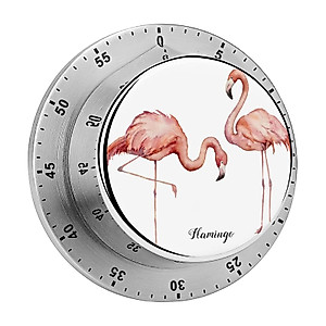 Kitchen Timer Flamingo Timer Magnetic Timer Mechanical Timer for Home Baking Cooking Oven