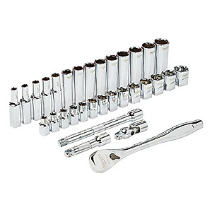3/8" DRIVE 32PC RATCHET& SOCKET SET - METRIC