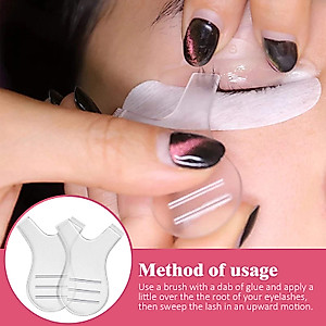 60 Pieces Y Comb Eyelash Lift Brush Eyelash Perming Brush Makeup Beauty Tool Supplies for Lash Grafting Extension