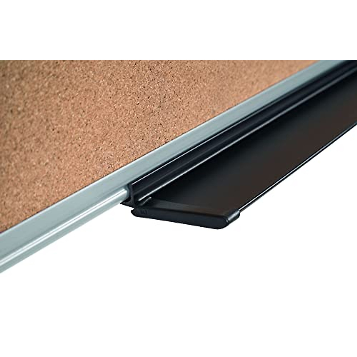 MasterVision Magnetic Dry Erase Monthly Calendar Planner Push Pin Corkboard Combo with Marker Tray, 24" x 36", Gray Plastic Frame, White, MB0707186P