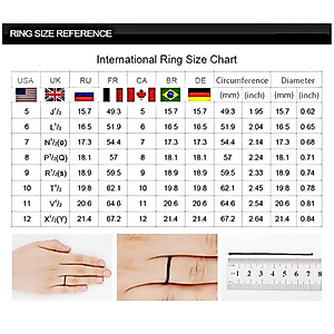 2PCS Women Engagement Rings Set Square Cut Princess CZ Simulated Diamond Ring Set Wedding Bands Elegant Jewelry (Silver, 8)