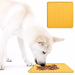 Dog Lick Mat, Dog Slow Feeder, Pet Calming Mat, Anxiety Relief Dog Cat Training Licking Mat, Perfect for Food, Yogurt, Peanut Butter