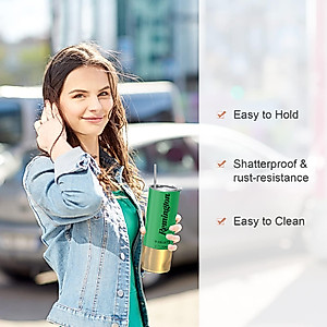 20oz Tumbler Gift for Men Shotgun Shell Style Insulated Skinny Tumblers Cup Coffee Mug with Lid Creativity Gift 20oz Reusable Stainless Steel Water Bottle for Hot & Cold Drinks Tea Cup