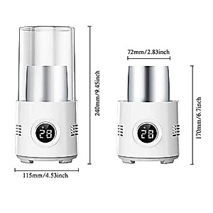 HSTYAIG Cup Cooler-Coffee Warmer Desktop 2IN1, 60°C- 2°C Coffee Tea Drinks Mug Warmer Cooler Desktop Heating and Cooling Beverage Plate for Water,Milk,Beer,Cocoa