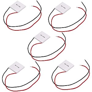 Teyleten Robot TEC1-12706 Heatsink Thermoelectric Cooler Cooling Peltier Plate Module 12V 6A 30W 40x40MM (5PCS)