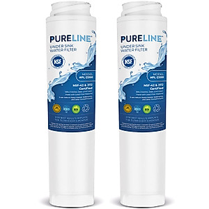 Pureline FQROPF Replacement for GE FQROPF Under Sink Water Filter Replacement - Reduces Bad Taste & Odor