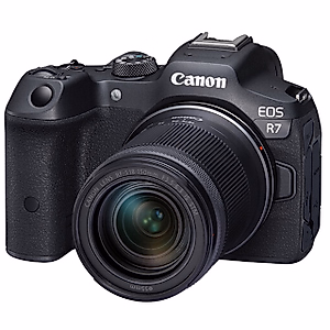 Canon EOS R7 Mirrorless Digital Camera with RF-S 18-150mm f/3.5-6.3 is STM Lens + 55-210mm f/5-7.1 is STM Lens + 64GB Memory Cards, Professional Photo Bundle (42pc Bundle) (Renewed)