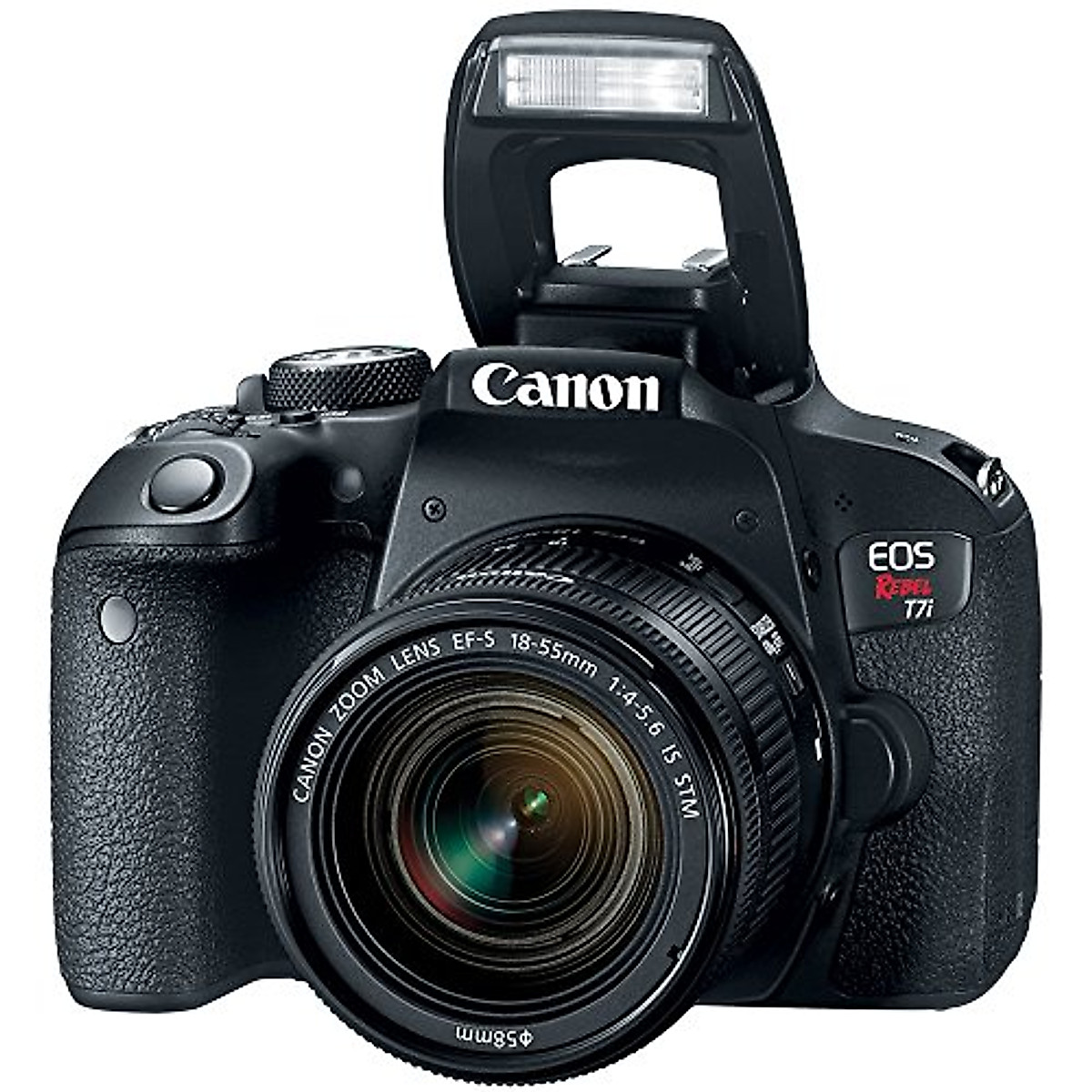 Canon EOS Rebel T7i Digital SLR Camera with EF-S 18-55mm is STM Lens + Sandisk Ultra SDHC 32GB UHS Class 10 Memory Card + Accessory Bundle