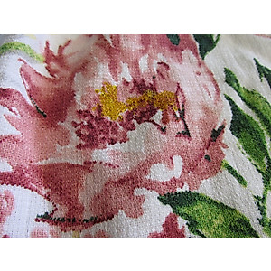 Pink & Gold Sunflowers Crochet Top Double Layer Fall Hanging Towel - Blush Cotton Crochet Top