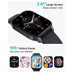 TOOBUR Smart Watch for Men Women, Answer/Make Calls, Alexa Built-in, Fitness Tracker, Heart Rate/Sleep Tracker/100 Sports/IP68 Waterproof, Smartwatch Compatible Android iOS