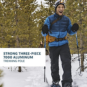 Yukon Charlie's Advanced Trekking Poles, Fast Lock Adjustment System, Trekking and Snow Baskets Included