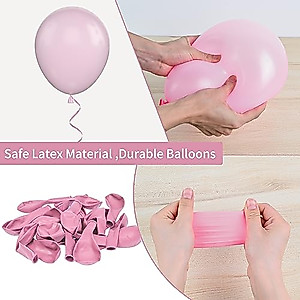 Pink and Black Balloon Garland Kit, 119pcs Black Balloon and Hot Pink Balloon with Macaron Pink Hot Pink Black White Silver Balloon for Birthday Party, Weddings, Baby Shower, Anniversaries