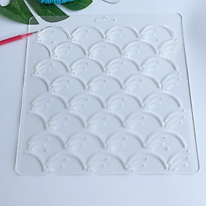 Clear Acrylic Sashiko Stencil, Embroidery Pattern, Quilting Stencil for Hand Quilting and Embroidery