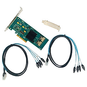 LSI 9201-8i RAID Controller Card 6G HBA FW P20 9211-8i IT Mode ZFS FreeNAS unRAID SAS PCI E Expander Card + 2*SFF-8087 SATA