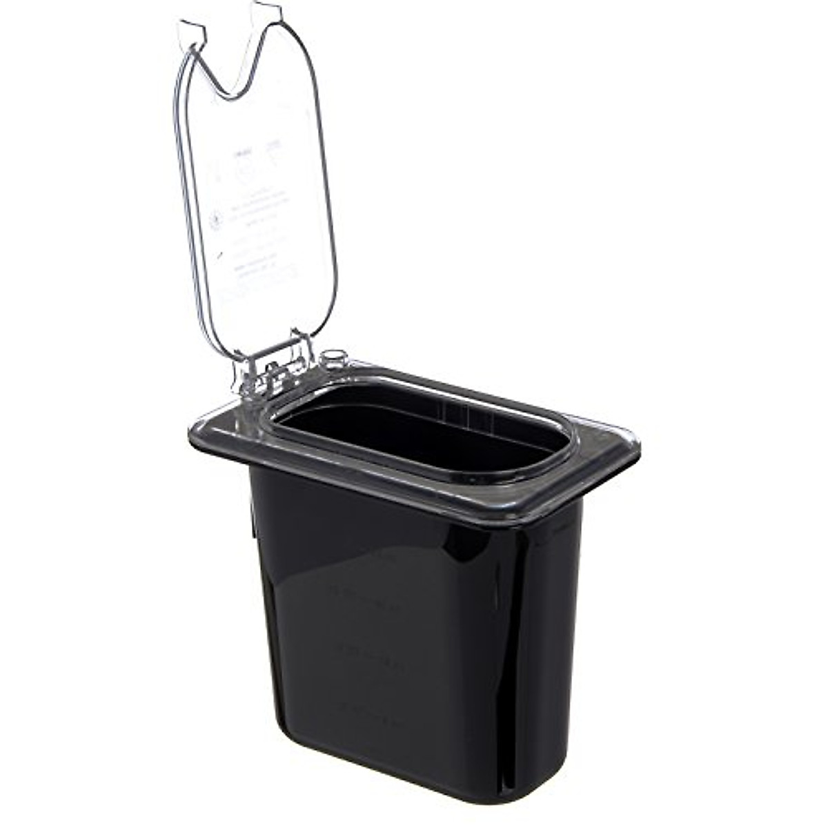 Carlisle FoodService Products Storplus Food Pan, Food Storage Container with Spoonable Corners for Catering, Buffets, Restaurants, Polycarbonate (Pc), 1/9 Size 6 Inches Deep, Black