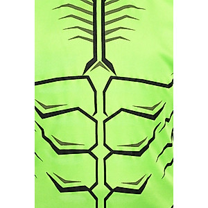 Marvel Avengers Hulk Little Boys' Athletic T-Shirt & Mesh Shorts Set, Green/Purple (5)