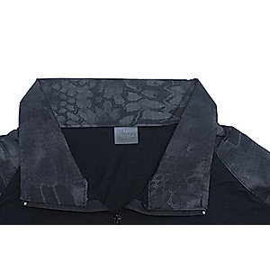 Bethspec Men's Tactical Military Assault Combat Tactical Shirt Long Sleeve Slim Fit Camo T-Shirt with 1/4 Zipper