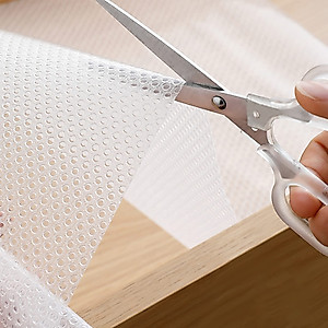 4 Rolls Non Adhesive Shelf Liners for Kitchen Cabinets, Waterproof Drawer Liners for Kitchen, Non-Slip Cabinet Liner for Kitchen Cabinet, Shelves, Desks, 17.7 Inch X 5 FT