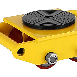 LIMICAR Industrial Machinery Mover 6T 13200LBS Capacity Machinery Skate with 4 Rollers, Machine Dolly Skate Machinery Roller Mover Cargo Trolley