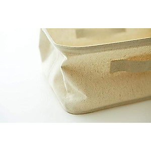 MUJI B6A7018 Linen Storage Bag, Youth Large / 11-13, Beige