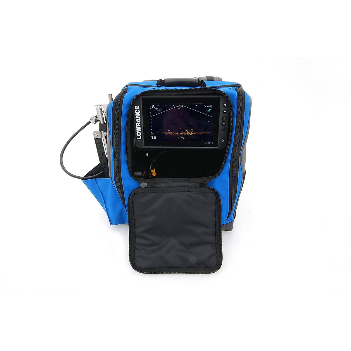 Lowrance ActiveTarget Explorer Portable Ice Kit with ActiveTarget Transducer, Bag, 24Ah Battery, Transducer Pole (No Display Included)