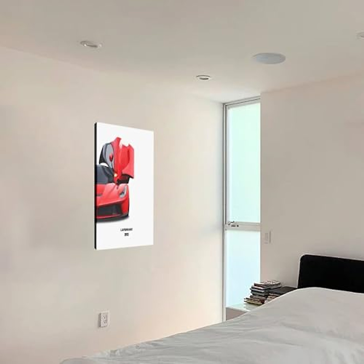 Car Poster Ferrari F40 Supercar Posters Racing Car Canvas Wall Art For Boy's Bedroom SuperCar Wall Decor Frame-style 12x18inch(30x45cm)