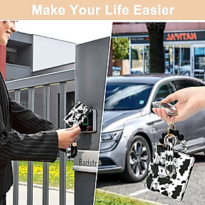 Unistybag Wristlet Keychain for Women Silicone Key Ring Bracelet Wristlet Wallet Bracelet Keychain Card Holder Keyring