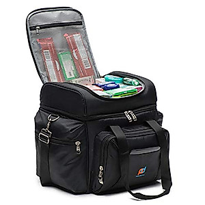 XXX-Extra Large Multiple Meals Cooler Bag (14x13x9.5 in) with Leakproof Hard Liner Bucket. Two Insulated Compartment, Heavy Duty 1680D Fabric, Thick Insulation, Reinforced Stiches, Durable Zipper.