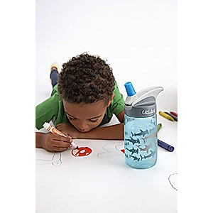 CamelBak Eddy 0.4-Liter Kids Water Bottle – - CamelBak Kids Big Bite Valve - Spill Proof- - Water Bottle For Kids - BPA-Free Water Bottle – 12 Ounces, Unicorns, Bottle Only