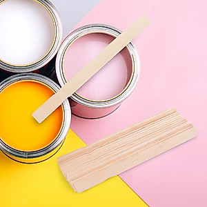 30 Pieces Paint Stir Sticks, 12 Inch Long Wooden Paint Stirrers for Mixing Paint, Paint Sticks for Library Markers or Garden Plant Labels, Mixing Sticks for DIY Craft Sticks