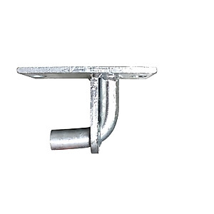 2 Pack Wall Mount Flat Back Gate Hinges, Chain Link Wood Fence Post Gate Hinge with 5/8 Hinge Pin (Screws Not Included), Heavy Duty Galvanized Steel Wall Plate Hinges,