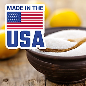 Lemi Shine 100% Citric Acid l Pure Food-Grade Flavor Enhancer & All-Natural Preservative | Fragrance Free Citric Acid for Mini Bath Bombs, Cooking, & Canning, 8 oz. Bag