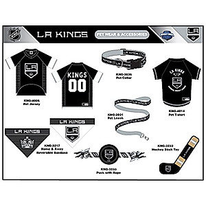 Pets First NHL Los Angeles Kings Puck Toy for Dogs & Cats. Play Hockey with Your Pet with This Licensed Dog Tough Toy Reward!