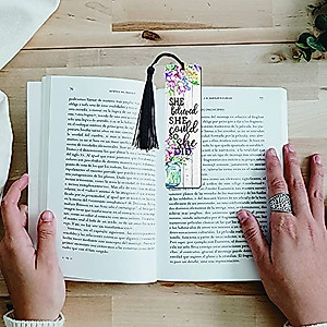 FIVE ELEPHANT Create The Life You Love Funny Inspirational Bookmark, Funny Reader Gifts, Reading Gifts, Gift for Men and Women, Book Lover Writers Friends