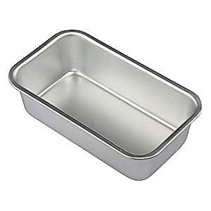 PRIZOM 4Pcs Aluminum Loaf Tin Rectangular Non-Stick Bread Mould Bread Loaf Pans Kitchen Dining Bar Supplies