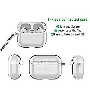 MARBLEFY Custom Name Airpod Pro Case with Keychain and Running Strap Compatible with Apple AirPods Pro