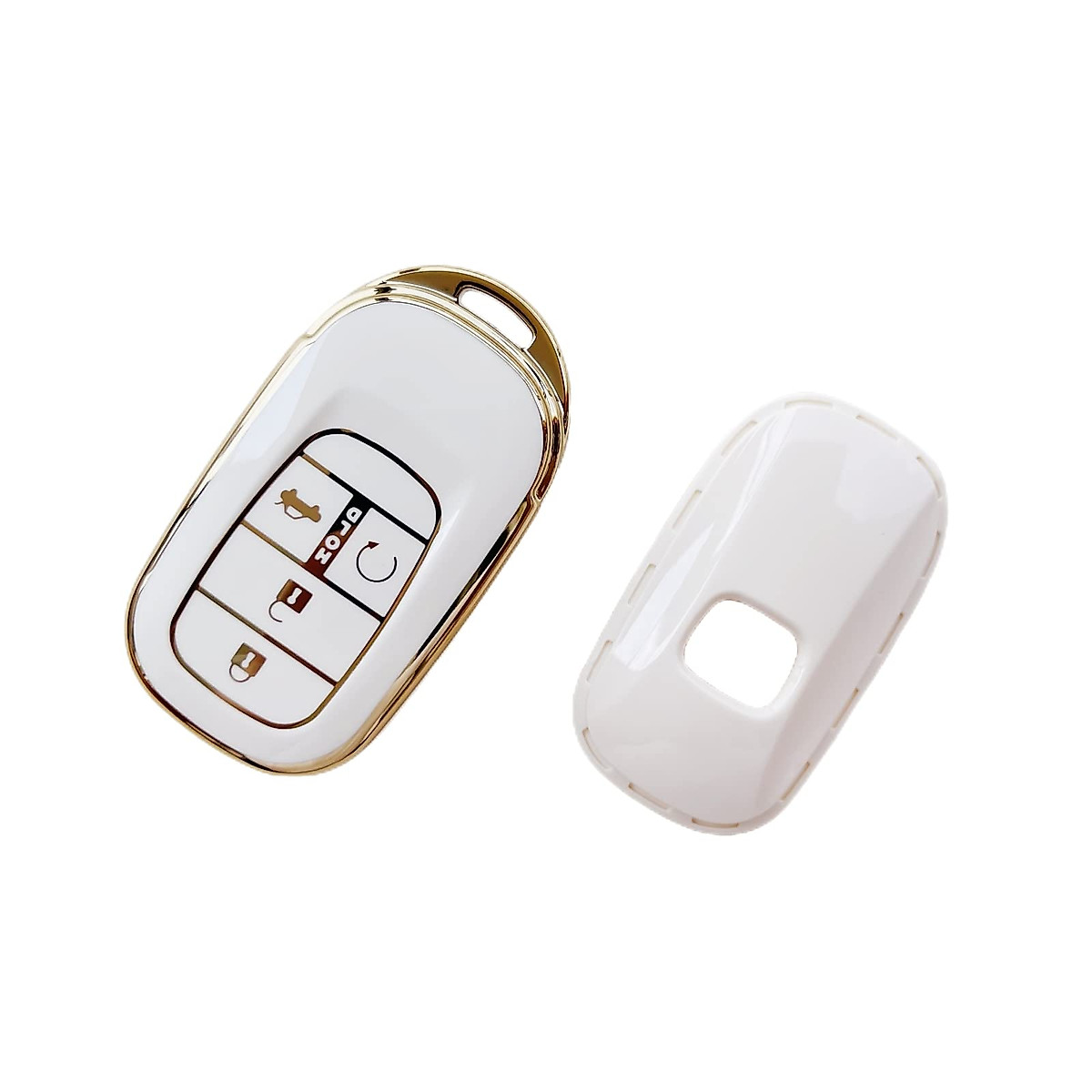 TX-INNO AUTO Key Fob Cover Compatible with Smart Key, Soft TPU Key Case with Keychain