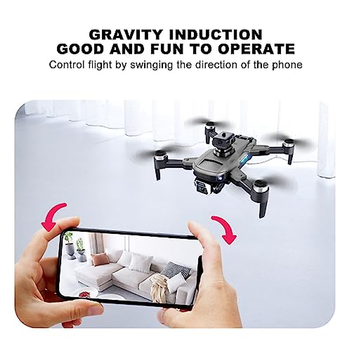 S99 Mini Drone with Dual Camera, HD Foldable FPV Drone, 4 Way Obstacle Avoidance, Optical Flow Visual Hovering, Drone for Adults and Kids