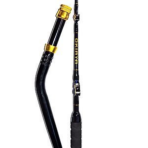 OKIAYA Venom Pro The Destroyer Deep Drop Bent Butt Pac Bay Roller Rod 80-160LB