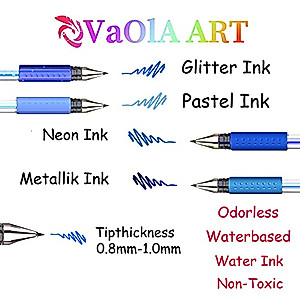 Colored Pens 30 Psc Glitter Gel Pens for Kids Colorful Pens for Spirograph Deluxe Design Set