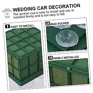 Abaodam 6 Pcs Flower Sucker Large Flower Cage Holders Suction Cup Wreath Holder Floral Grande Cage Floral Foam Sausage Flowers Cage Floral Mud Tray Artificial Flowers Plastic Arched